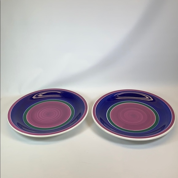 Furio | Dining | Furio Italy Dinner Plates Set 2 Purple Blue Green ...